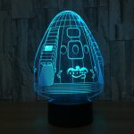 3D Stereoscopic Space Shuttle LED Night Lights - SpaceHomeDecors.com