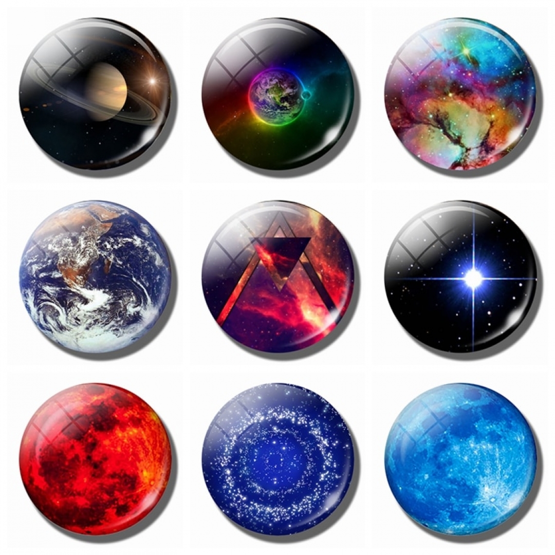 Outer Star Galaxy Fridge Magnet (30 MM) - SpaceHomeDecors.com